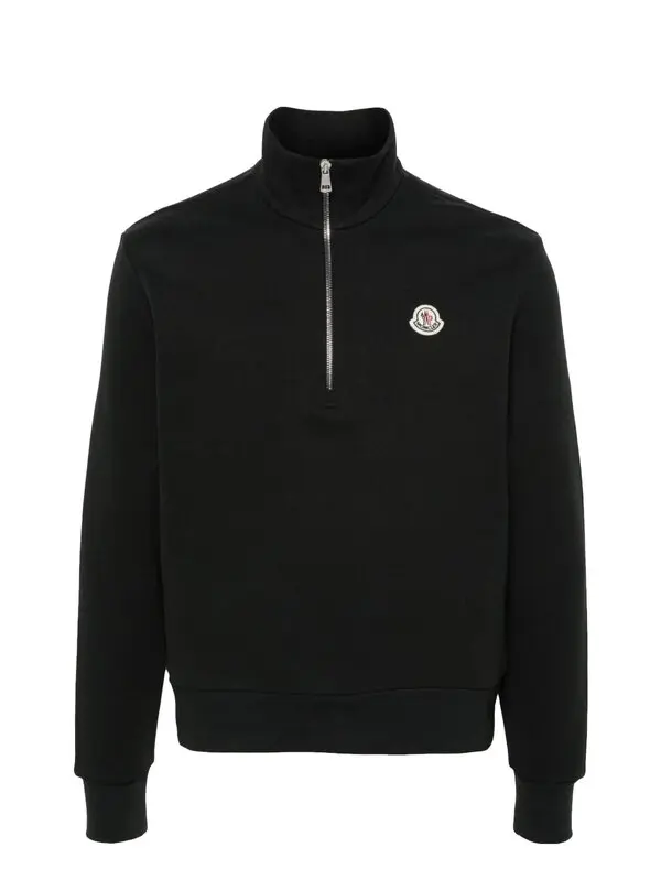 Moncler Logo-appliqué Jumper - Black