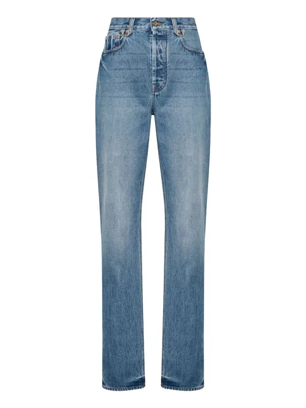 Jacquemus Le De-nimes Droit High-rise Straight Jeans - Blue