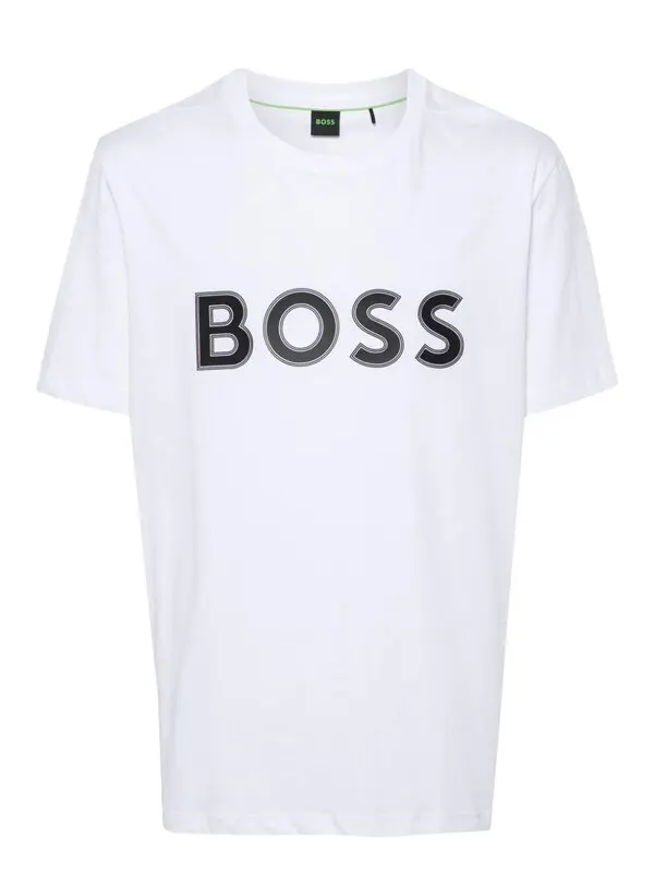 BOSS Logo-appliqué T-shirt - White