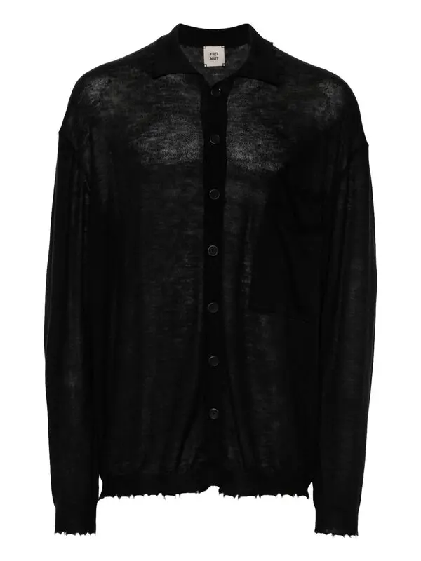 FREI-MUT Kenyir Cashmere Cardigan - Black