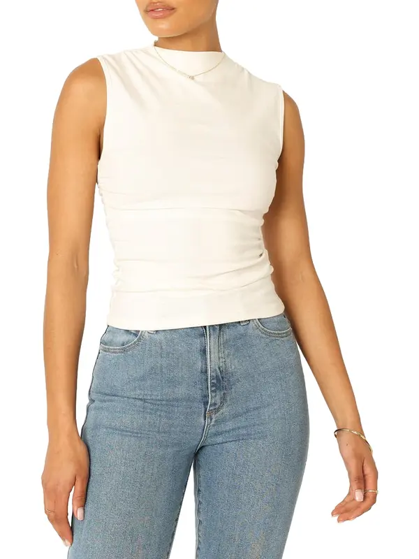 PETAL & PUP Nissa Sleeveless Top - Off White