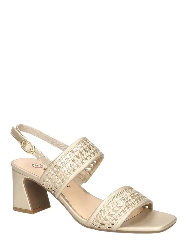 BELLA VITA Xannon Slingback Sandals - Champagne