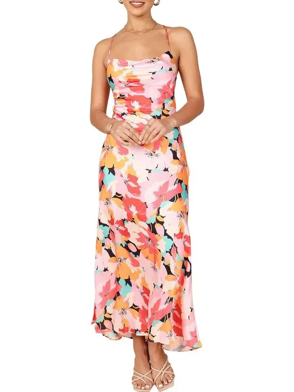 PETAL & PUP Posse Floral Maxi Dress - Pink Floral