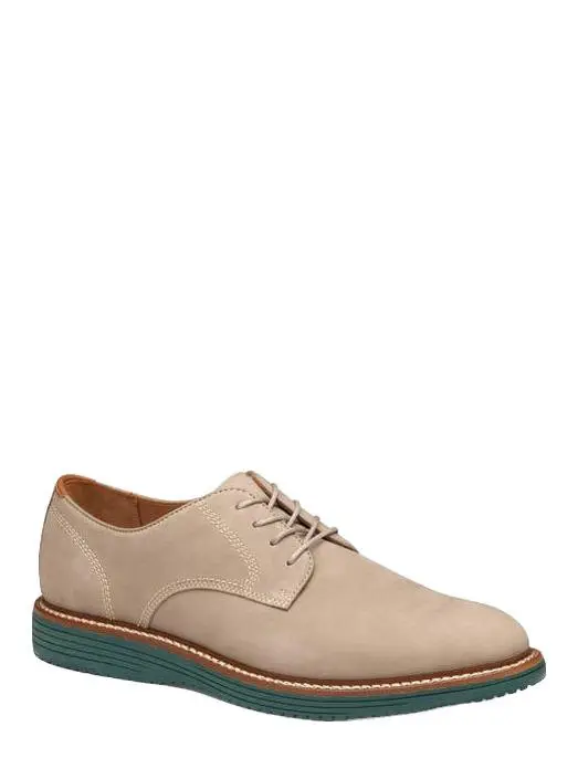 Johnston & Murphy Upton Plain Toe Derby - Taupe Nubuck