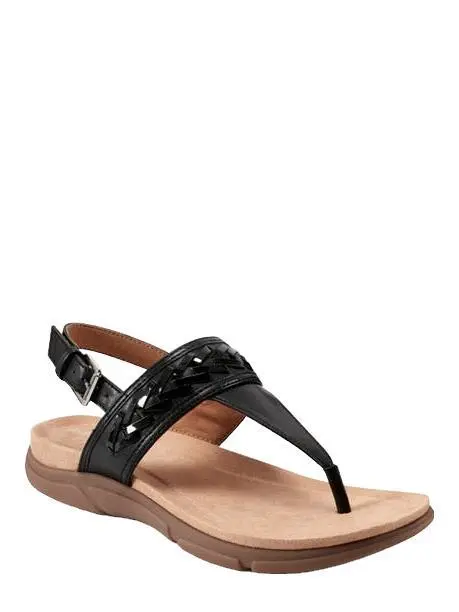 Easy Spirit Monte Slingback Sandal - Black Patent