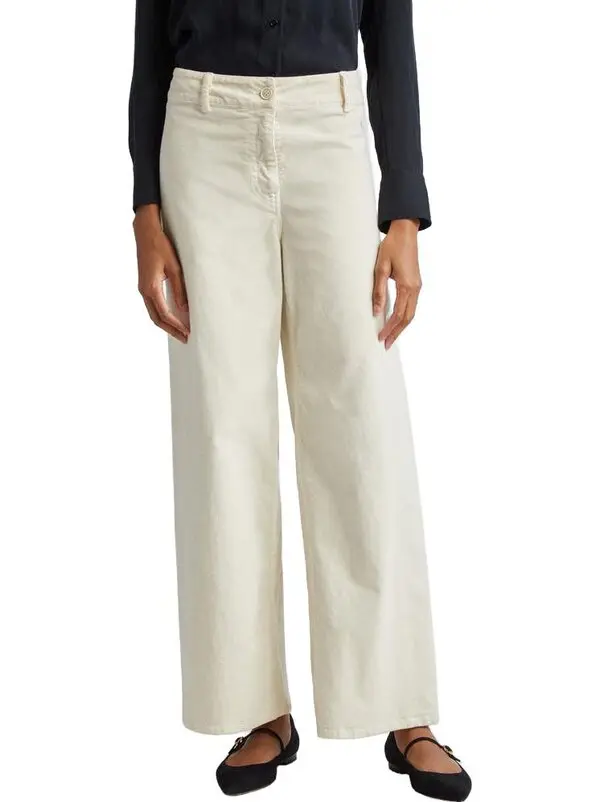 NILI LOTAN Megan Wide Leg Pants - Stone