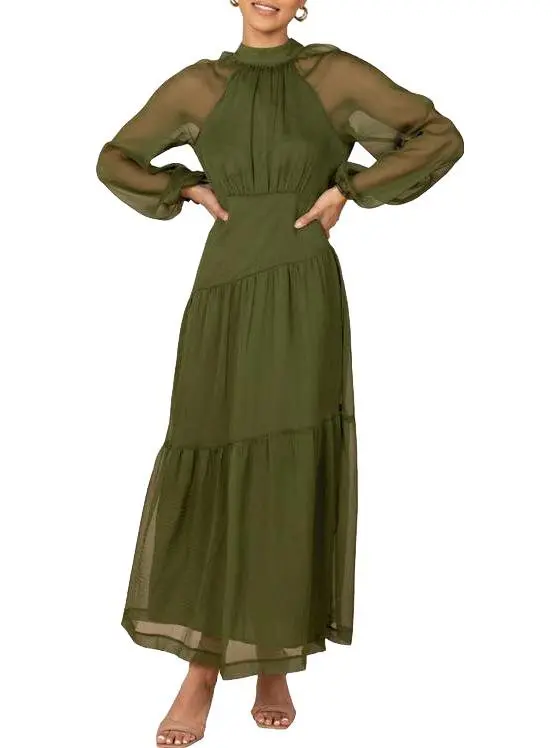 PETAL & PUP Julip Maxi Dress - Olive