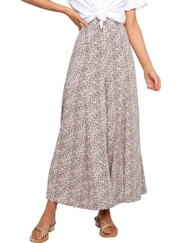 PETAL & PUP Axel High-waist Wide-leg Pants - Cream