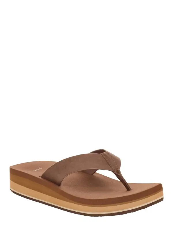 Sanuk Highland Flip Flop - Brown 2