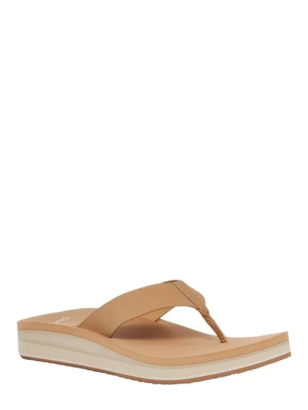 Sanuk Highland Flip Flop - Tan