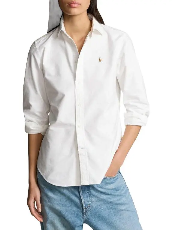Polo Ralph Lauren Oxford Cotton Button-up Shirt - Bsr White