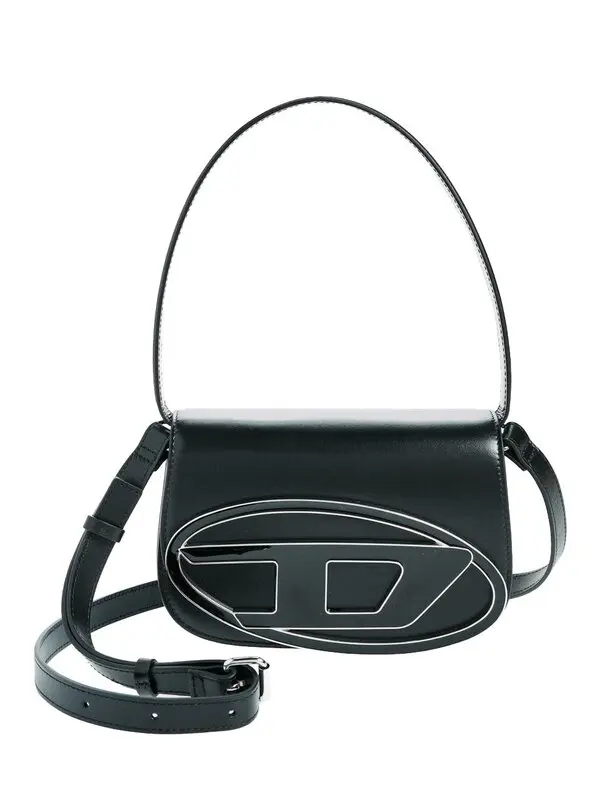DIESEL® 1dr Leather Handbag - Black