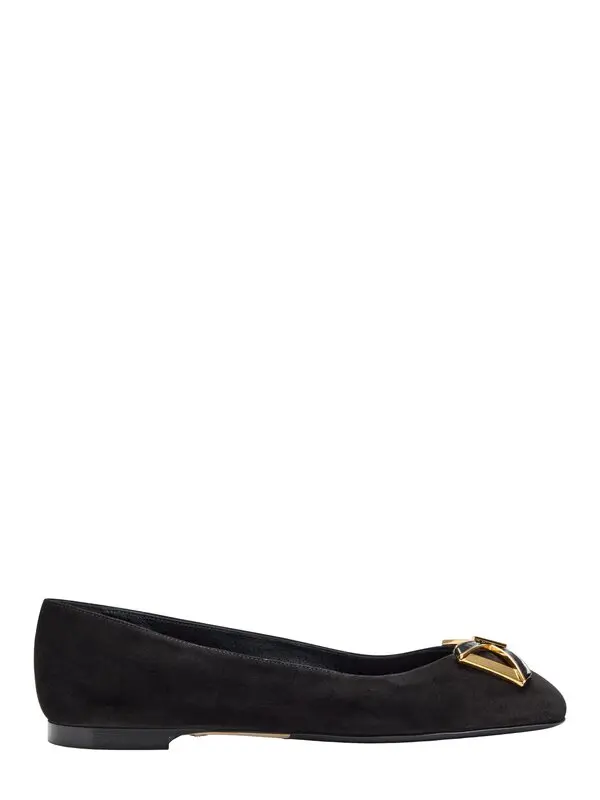 Sarah Flint Mirjana Ballerina Flats - Black Suede