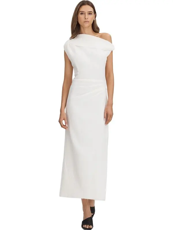 Anna Quan Eleni Textured Maxi Dress - White