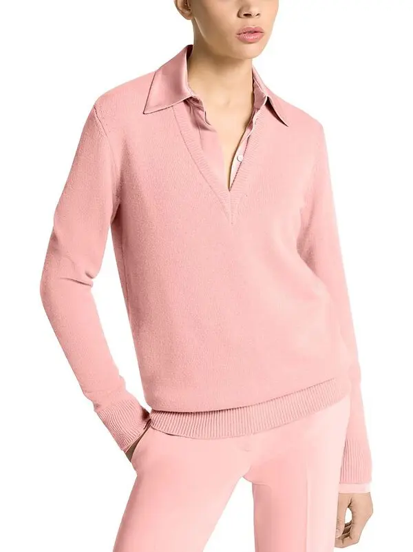Michael Kors Cashmere V-neck Sweater - Rosette