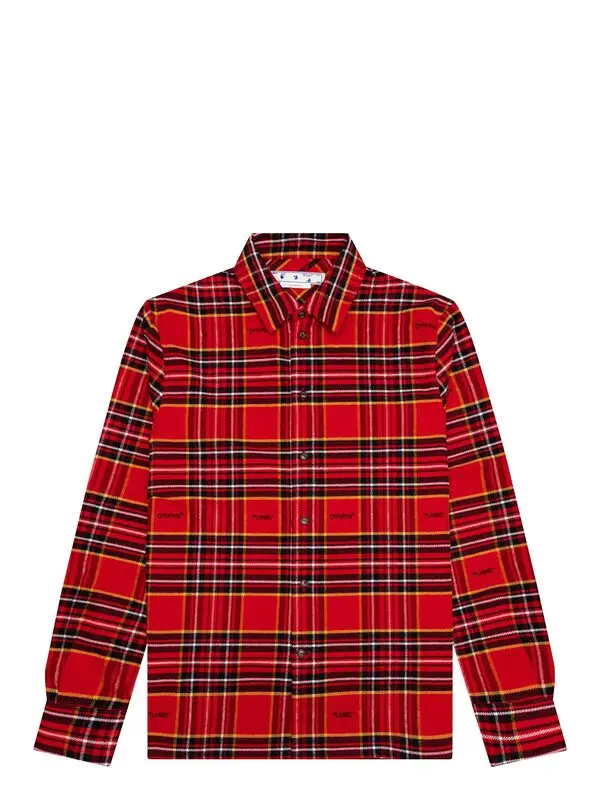 Off-White Flannel Skate Shirt /black - Red