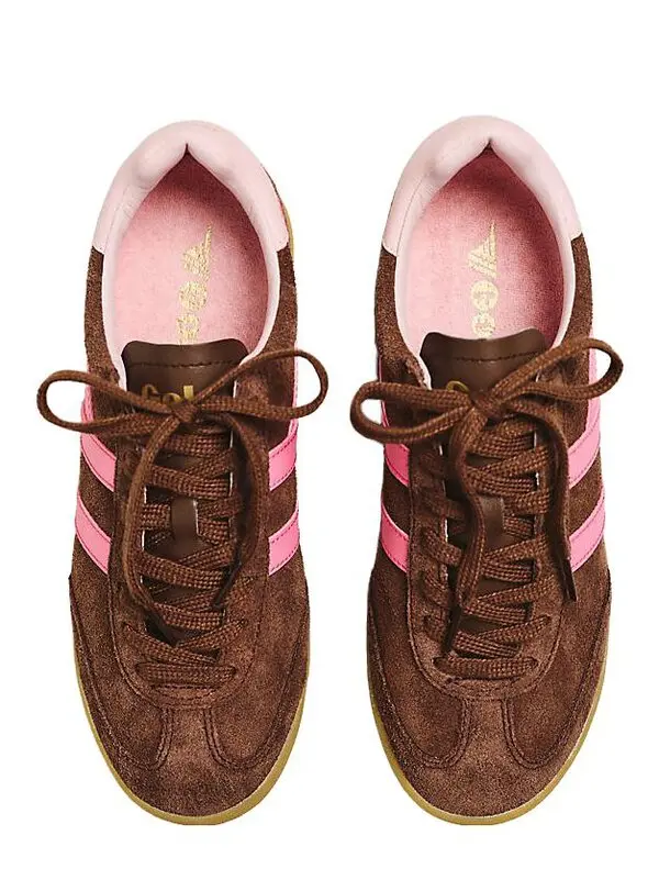 Gola Torpedo Sneakers - Dark Brown/fluro Pink/chalk Pink