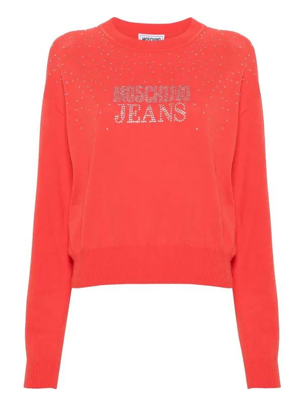 Moschino Logo-embellished Jumper - Red