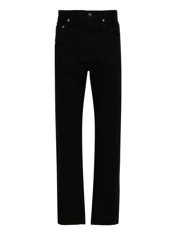 Saint Laurent Low-rise Straight-leg Jeans - Black
