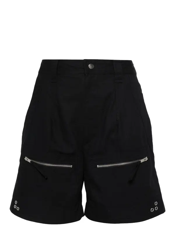 MARANT ETOILE Kynan Cotton Shorts - Black