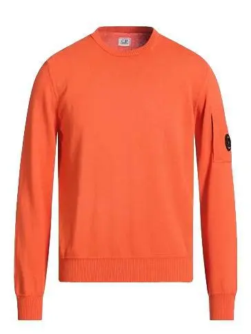 C.P. COMPANY Cotton Crewneck Sweater - Orange