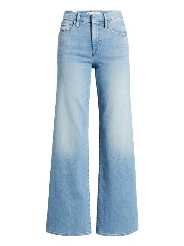 Frank & Eileen Galway Gaucho Jeans - Light Wash Indigo