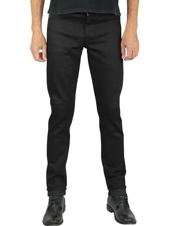 HIROSHI KATO The Pen Slim 14-ounce Stretch Selvedge Jeans - Black Raw