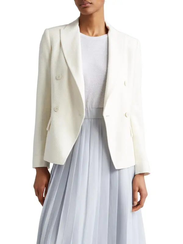 Eleventy Double-breasted Blazer - Ivory