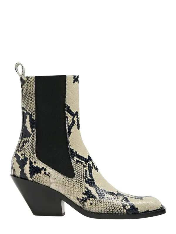 Khaite Austin -effect Leather Chelsea Boots - Python