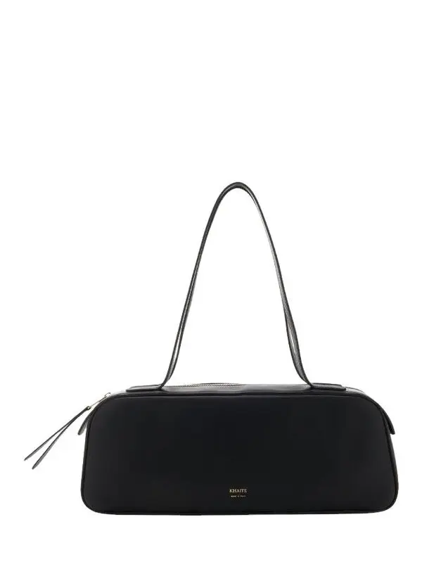Khaite Simona Leather Shoulder Bag - Black