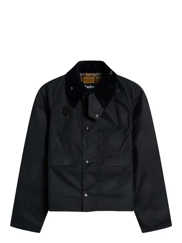 Barbour Sl Spey Waxed Cotton Jacket - Navy