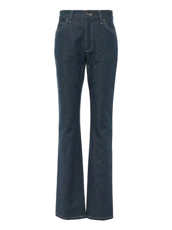 Loro Piana Nedar High-rise Straight Jeans - Blue