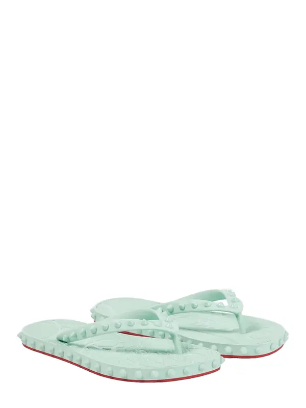 CHRISTIAN LOUBOUTIN Super Lubi Thong Sandals - Blue