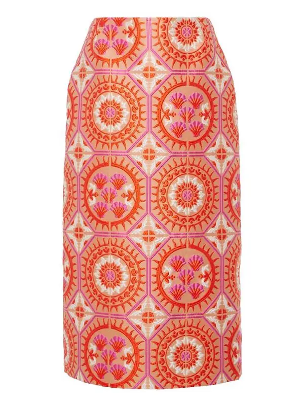 La DoubleJ Printed Midi Skirt - Multicoloured