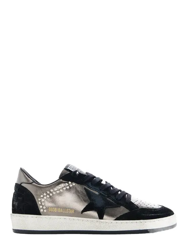 GOLDEN GOOSE Ball Star Crystal-embellished Sneakers - Black