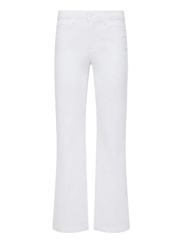 L'Agence Scottie High-rise Wide-leg Jeans - Blanc