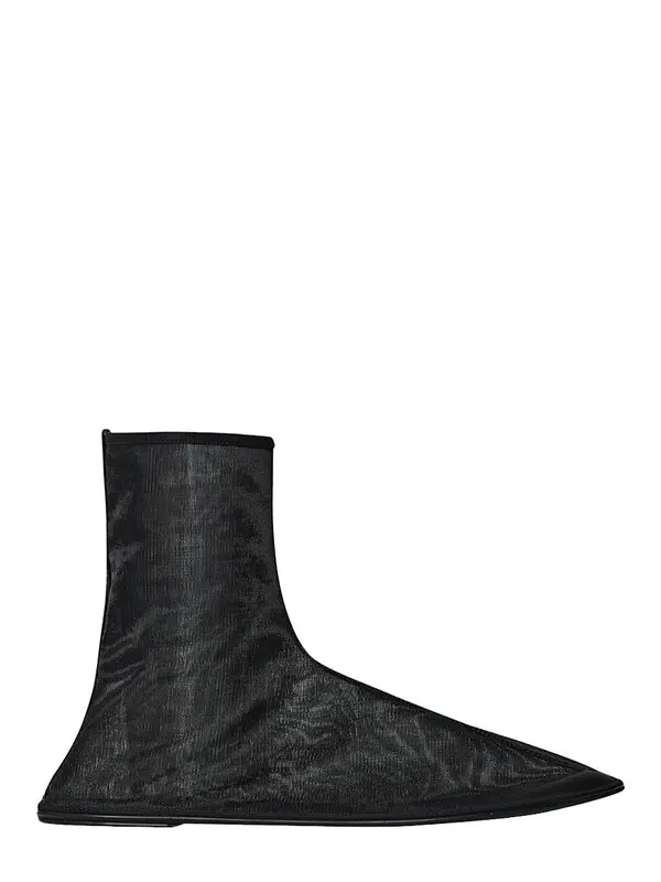 THE ROW Mesh Sock Ankle Boots - Black