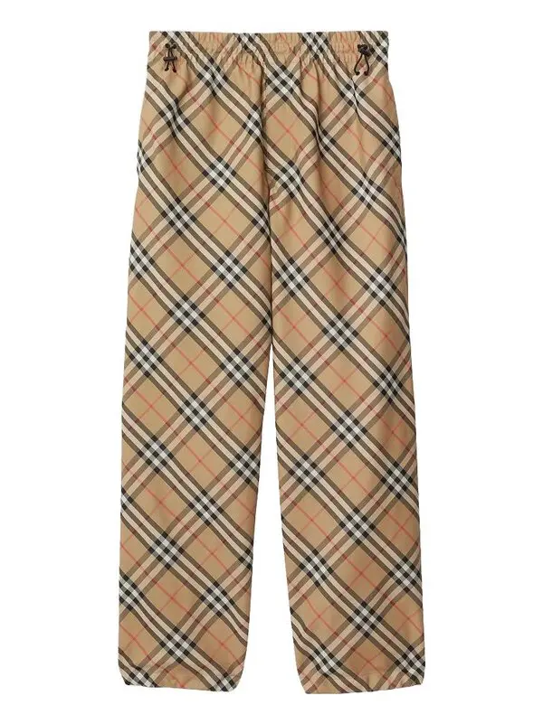 Burberry Heritage Check Track Pants - Sand Check