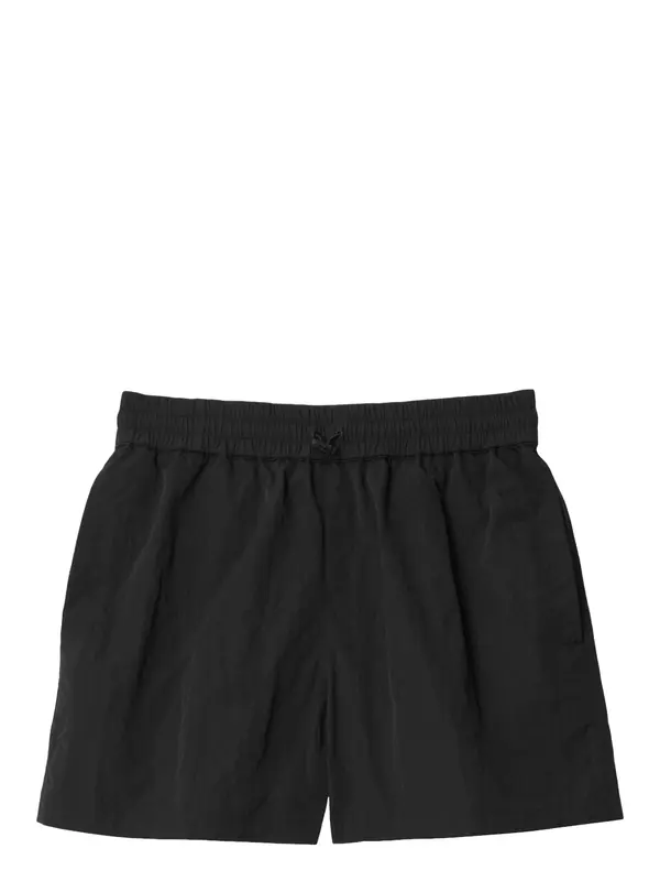 Burberry Equestrian Knight Motif Track Shorts - Black