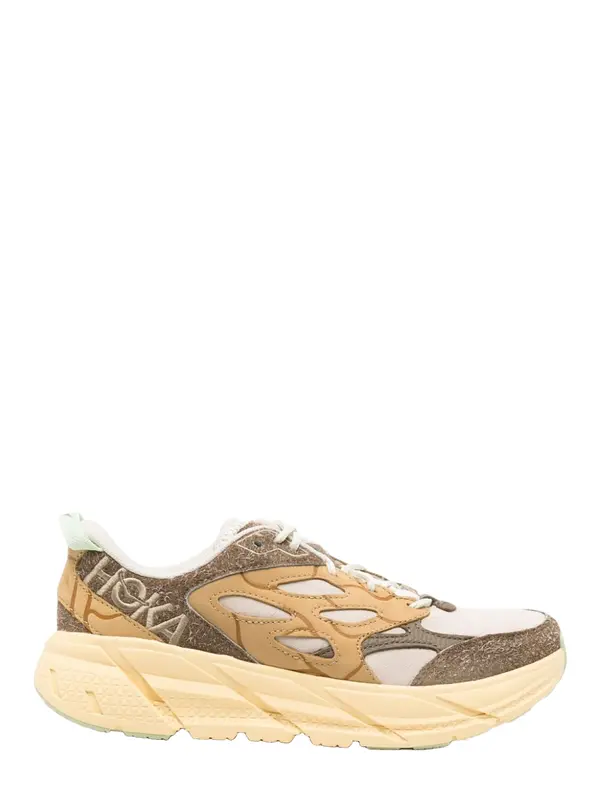 HOKA Clifton L Suede Sneakers - Brown