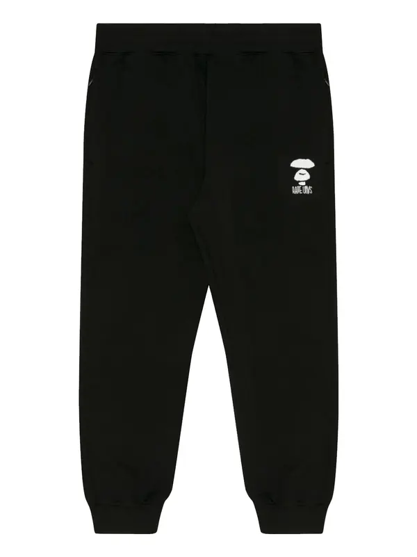 AAPE BY *A BATHING APE® Logo-embroidered Track Pants - Black