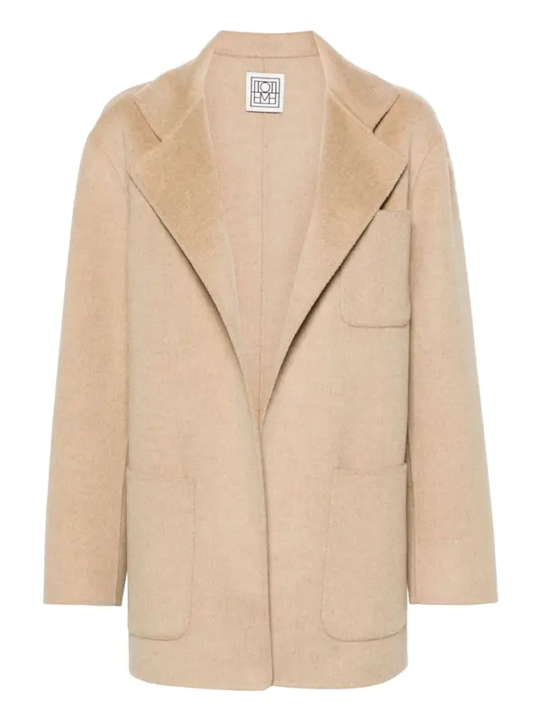 TOTEME Notched-lapels Mélange Jacket - Neutrals
