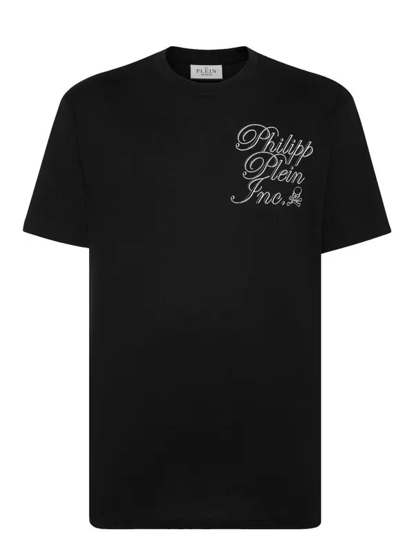 Philipp Plein Logo-print Cotton T-shirt - Black