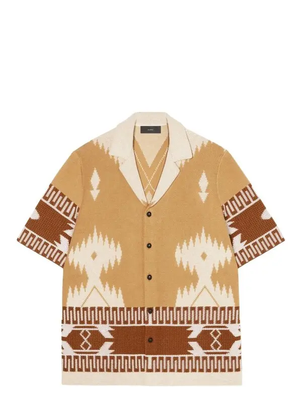 Alanui Icon Jacquard Piqué Shirt - Neutrals