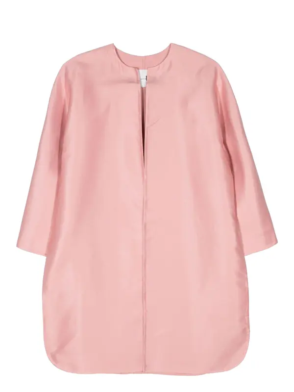 MANZONI 24 Interwoven Cotton-blend Coat - Pink