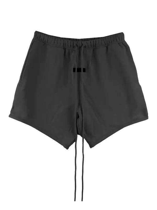 Fear Of God Logo Appliqué Thigh-length Shorts - Black