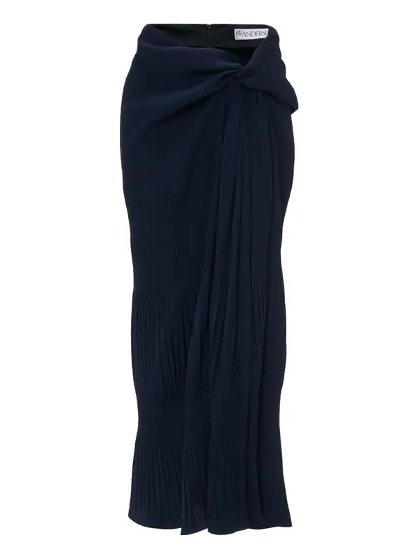 JW Anderson Draped Maxi Skirt - Blue