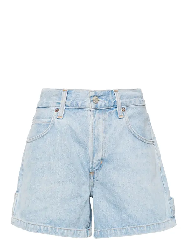 AGOLDE Magda Denim Shorts - Blue