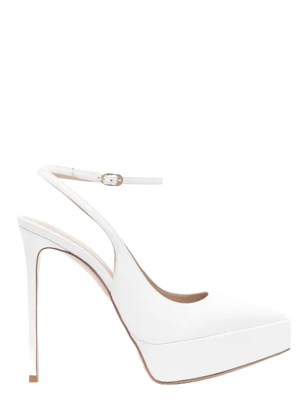 LE SILLA Uma 140mm Slingback Pumps - White