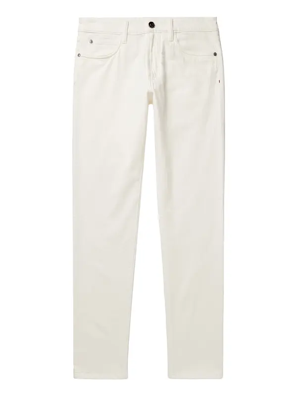 Loro Piana New York Slim-fit Jeans - White